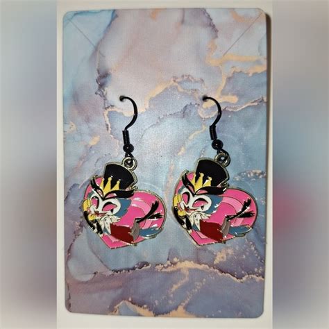 Handmade Jewelry Helluva Boss Earrings Handmade Hypoallergenic