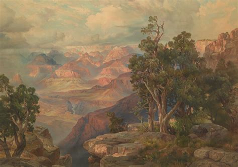 Thomas Moran Grand Canyon Of Arizona On The Santa Fe 1912 Mutualart