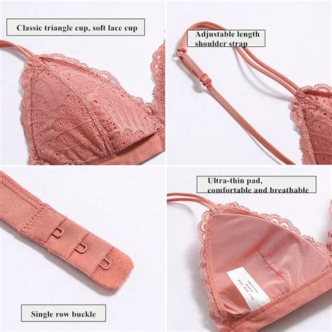 Termezy Sexy Lace Bra Set Lingerie Set Women Wireless Underwear Set