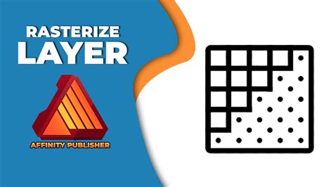 how to rasterize layer in affinity publisher youtube