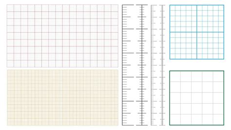 Metric Graph Paper And Corner Ruler Set Vector 17319793 Vector Art At