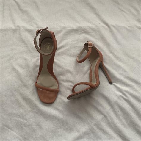 Missguided Suede Barely There Heels In A Size 5 Depop