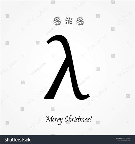 Greek Letter Lambda Symbol Stock Vector Royalty Free Shutterstock