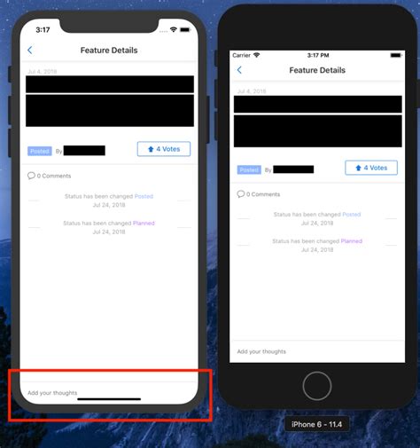 Feature Request Comments Aren T In IPhone X Safe Zones Issue 195