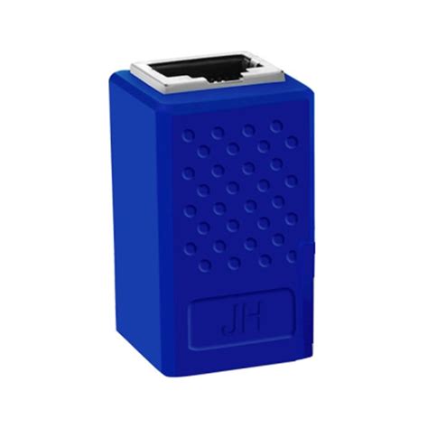 Jinghua S61 Dual Pass Through Header Network Cable Butt Connector Extenderblue