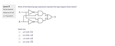 Solved Question 5 Which of the following logic expressions | Chegg.com