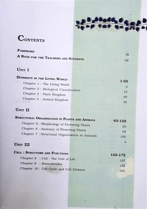 Ncert Biology Grade 11 Textbook Books And You