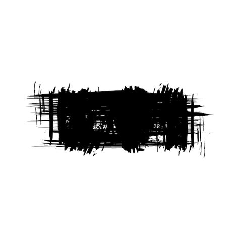 검은색 브러시 스트로크 프리미엄 벡터