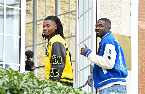 Photo Khéphren Thuram et son frère Marcus Thuram arrivent pour l
