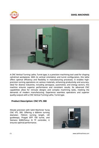 SURAJ CNC VERTICAL TURNING LATHE MACHINE CNC VTL TURRET At Best Price In Batala