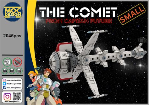 Lego Moc The Comet Small Model From Capitain Future By Moc Design