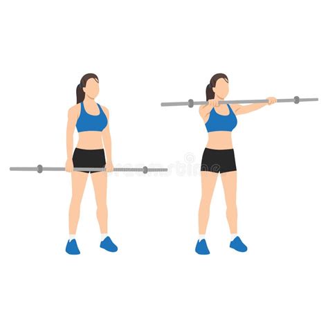 Front Raise Exercise Stock Illustrations 96 Front Raise Exercise