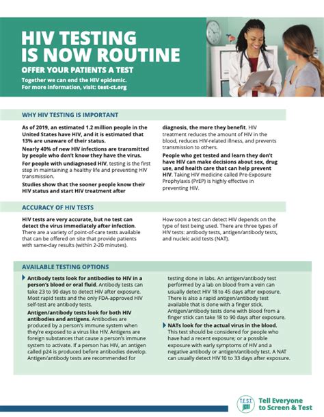 Routine Hiv Testing Provider Toolkit Positive Prevention Ct