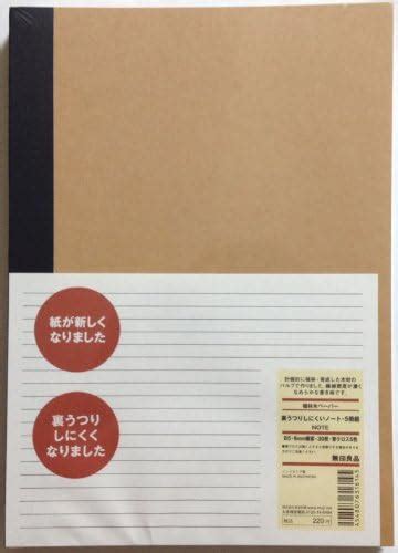 Muji Notebook B5 6mm Rule 30sheets Pack Of 5books [5colors Binding] Office Products