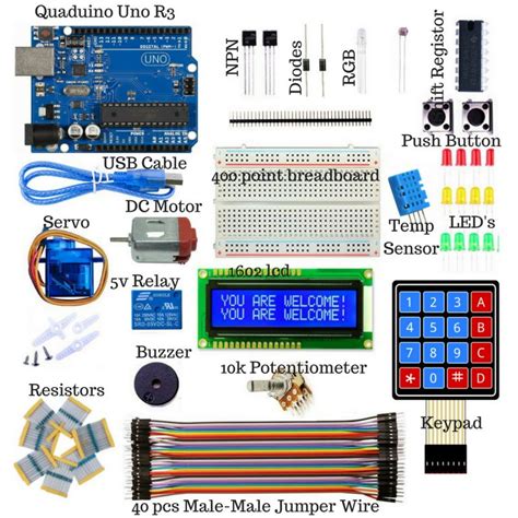 Quad Store 16in1 Sensor Modules Kit Compatible With Arduino Uno R3 Mega 2560 Raspberry Pi BBC