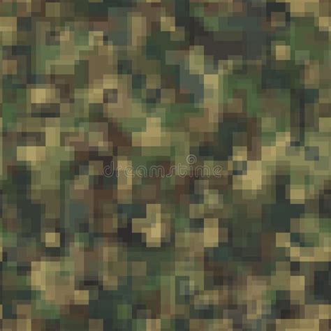 Abstract Seamless Pattern With Khaki Colored Chaotic Overlap Tiles On