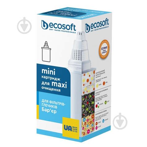 ᐉ Картридж для фільтра Ecosoft Картридж Ecosoft до глечиків Барєр 1 шт