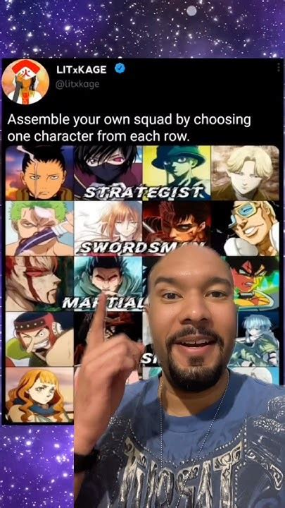 Build Your Team Anime Manga Choose Naruto Bleach Hellsing