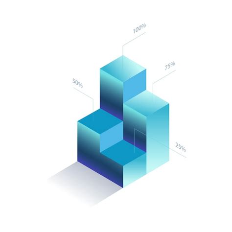Premium Vector Infographic 3d Chart Vector Illustration Concept