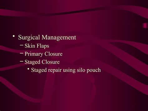 Anterior Abdominal Wall Defects In Sugery Pptx