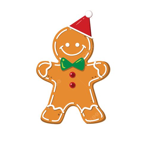 Cute Gingerbread Man Clipart