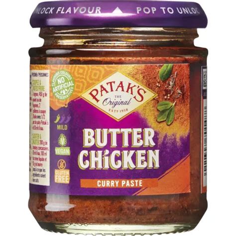 Pataks Butter Chicken Spice Paste 165 Gr