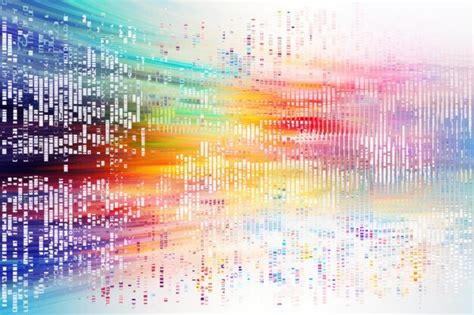 Premium Photo Vibrant Spectrum Exploring A Colourful Digital Code