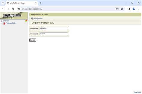 Freebsd Postgresql Install Phppgadmin Server World