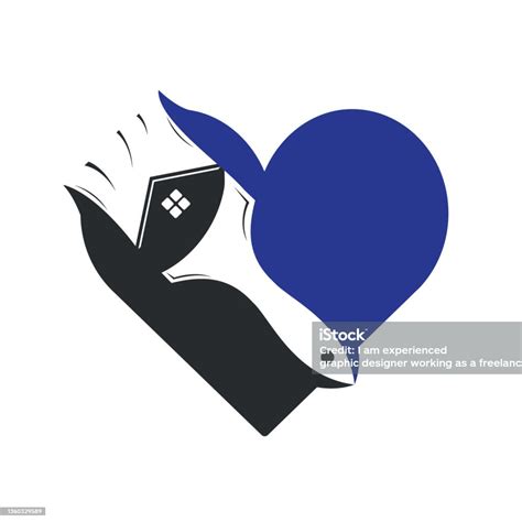 홈 복원 벡터 로고 디자인 속성 유지 보수 및 주택 개조 아이콘 벡터 홈 페인트 브러시와 하트 아이콘 개념에 대한 스톡 벡터