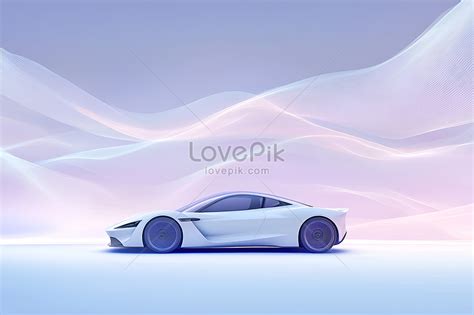 흰색 스포츠카 일러스트 무료 다운로드 Lovepik