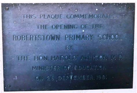 Opening Of Robertstown Primary School 1981 Monument Australia