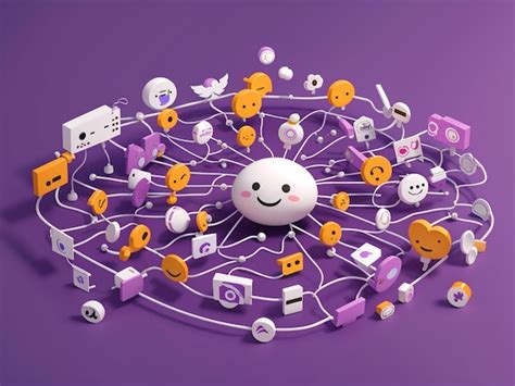 Premium Ai Image 3d Social Network Communication Social Media
