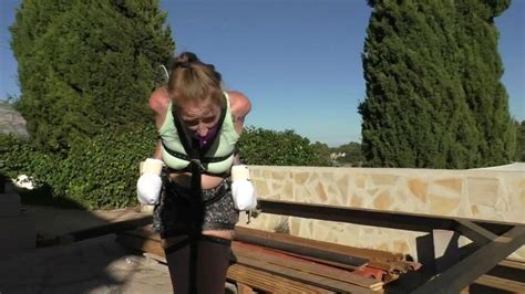 Rija Mae New Bondage Walk Training Lesson With Segufix And Ultra Gag