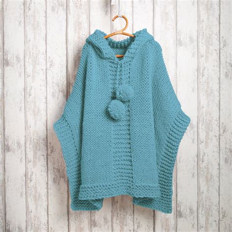 Hooded Poncho Knitting Kit Wool Couture Company