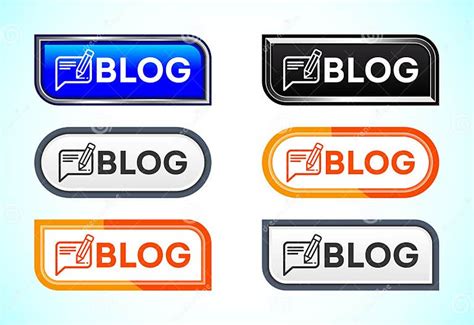 blog button set of different shapes and colors suitable for mobile app and website ui design
