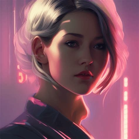 Beautiful Cyberpunk Pinup · Creative Fabrica