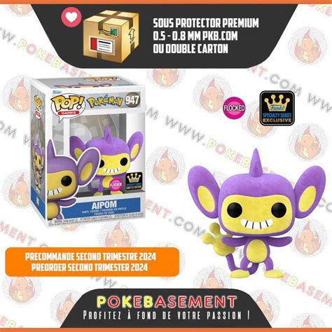 Funko Pop Pokémon Aipom Capumain Flocked Specialty Series 2e