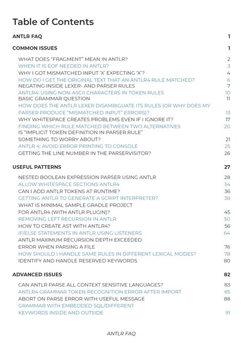 The ANTLR Mega Tutorial