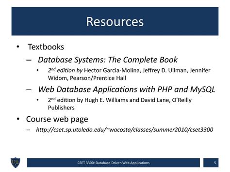 Ppt Cset 3300 Database Driven Web Applications Powerpoint