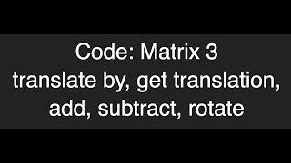 3D Math Basic Vector Operations ProgrammingTIL