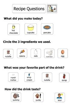 Hot Chocolate Cooking Activity Booklet By Amy Fuertes TpT