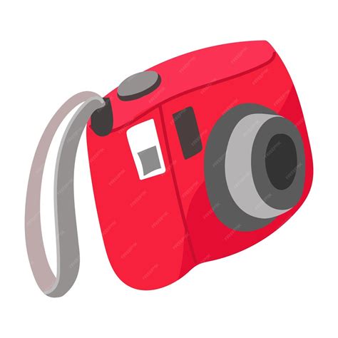 Premium Vector Small Pink Camera Vector Illustration An Instant