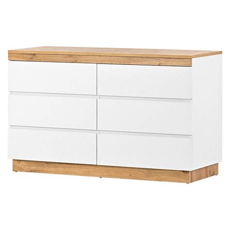 Flieks Kommode Nachtschrank Sideboard Mit 6 Schubladen 110x40x675cm