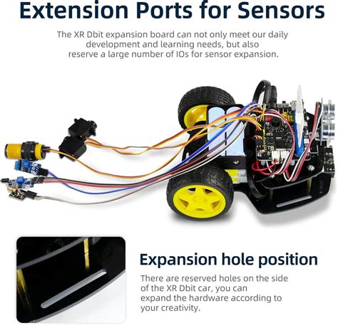 xiaor geek k12 stem educational dbit graphical programming coding robo