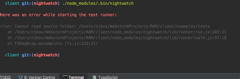 [bug] cannot read source folder examples tests · issue 1639 · nightwatchjs nightwatch