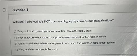 Solved Question 1Which Of The Following Is NOT True Chegg