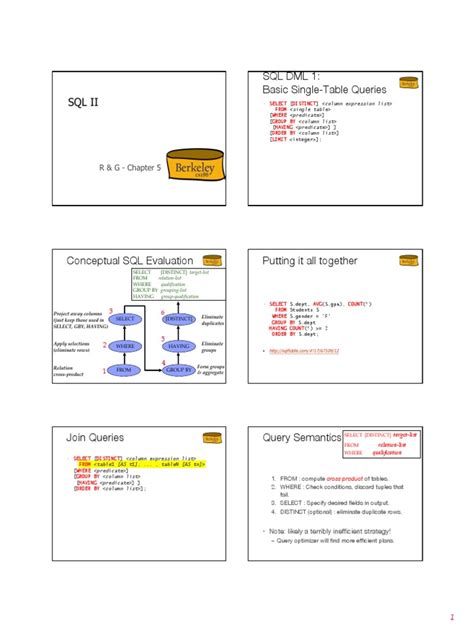 sql ii sql dml 1 basic single table queries r and g chapter 5 pdf