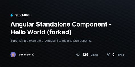 Angular Standalone Component Hello World Forked Stackblitz