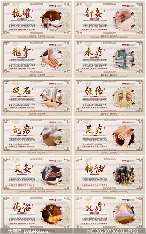 中国风中医文化宣传展板psd素材大图网图片素材