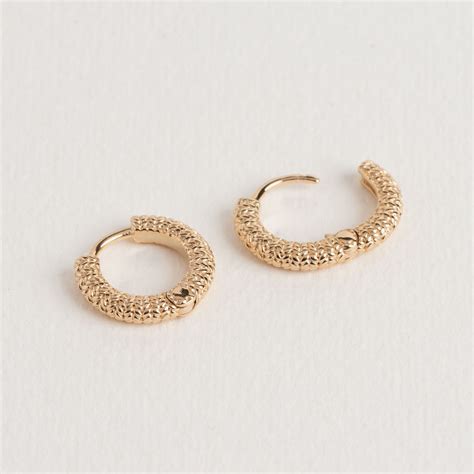 Mini Créoles En Plaqué Or 75‰ 18 Carats Anaandcha Ana And Cha